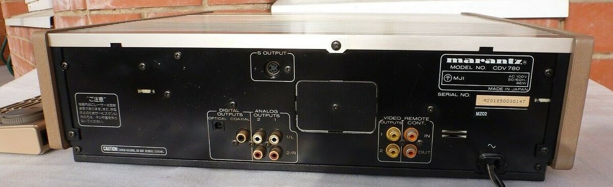 File:Marantz CDV780 rearpanel.jpg - Laserwiki